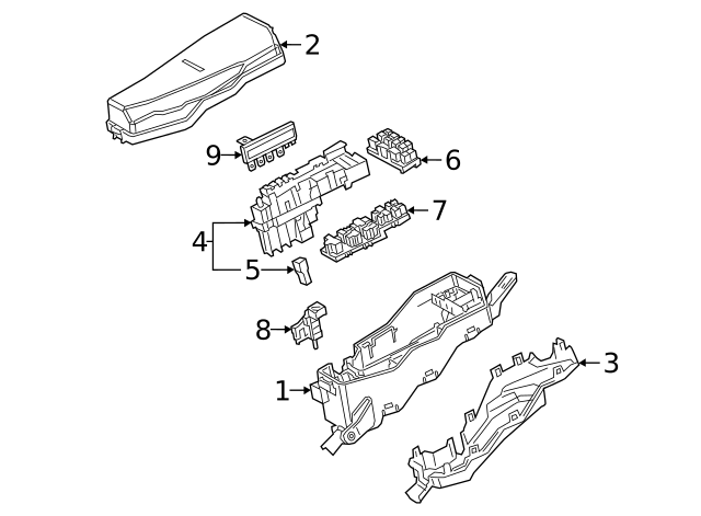 82663-33230 - Fuse & Relay Box Lower Cover 2019-2024 Lexus | Longo ...