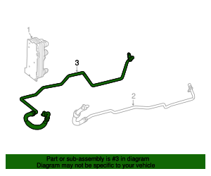 2022-2023 Mercedes-Benz C 300 Automatic Transmission Oil Cooler Hose ...