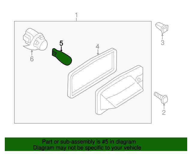 1984-2024 Nissan Bulb 26261-89965 | Nissan Parts Plus