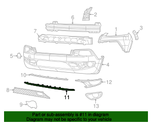 2014-2018 Jeep Cherokee Grille 5QZ56XS9AC | Mopar Parts Canada