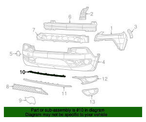 2014-2018 Jeep Cherokee Grille 5QZ57XS9AA | Mopar Parts Canada