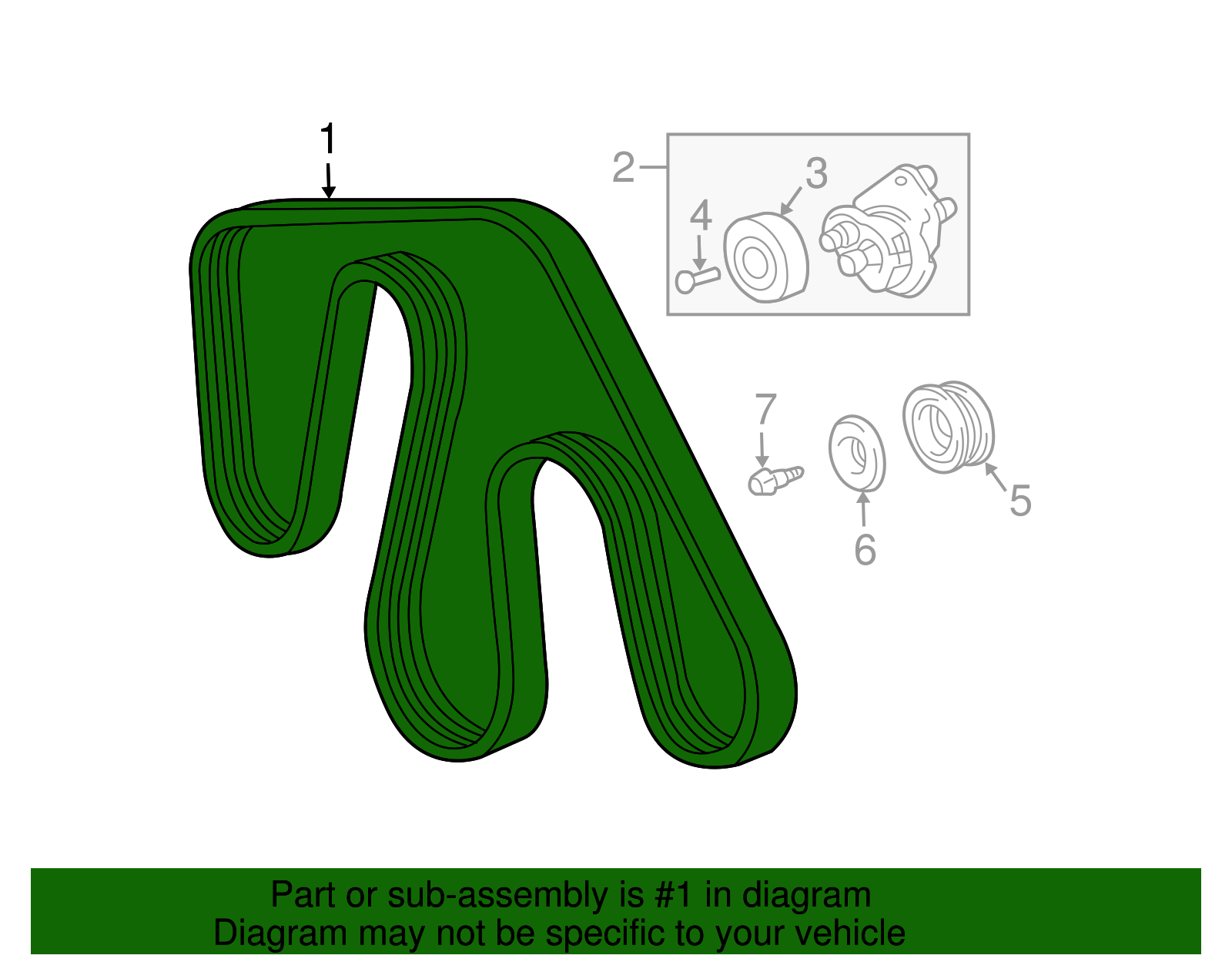99367-H2120 - Serpentine Belt 2003-2009 Toyota | Longo Toyota Parts