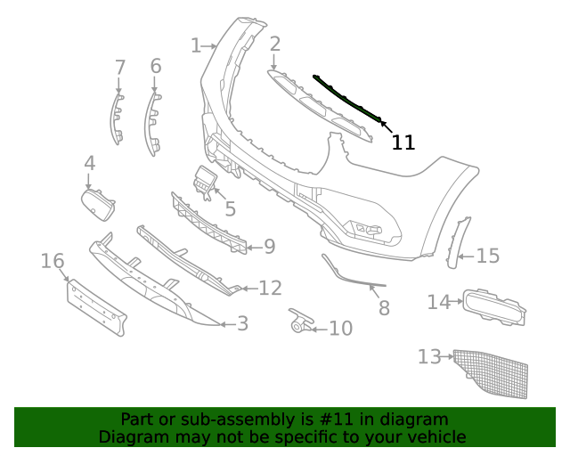 167-885-46-05 - Upper Molding 2020-2023 Mercedes-Benz | Mercedes-Benz ...