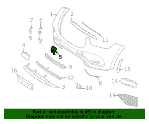 167-885-61-03-9999 - Tow Eye Cap 2020-2023 Mercedes-Benz ...