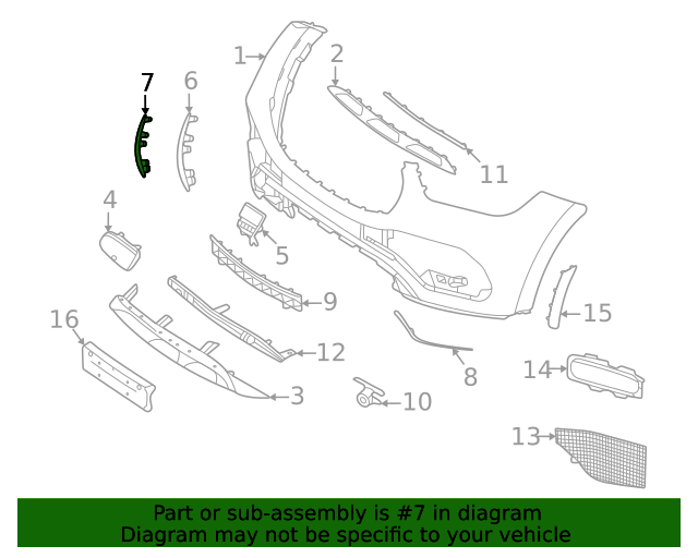 2020-2021 Mercedes-Benz Trim 167-885-50-05 | Mercedes-Benz Parts