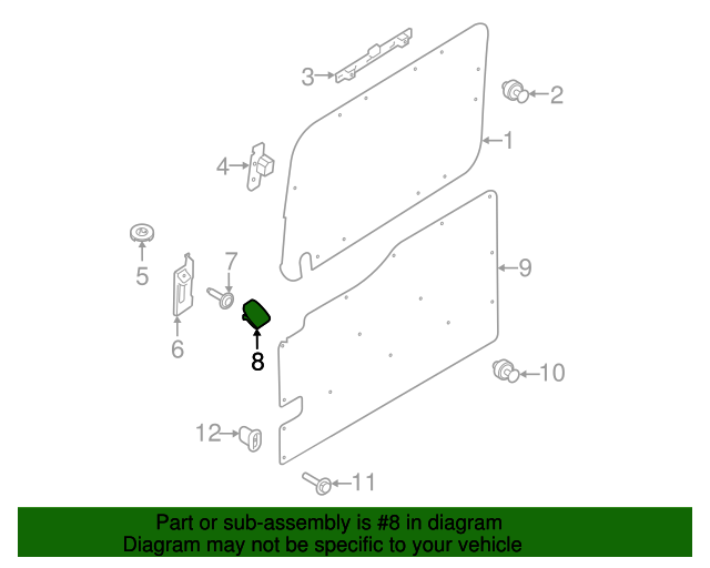 2020-2023 Ford Latch Cover Cap bk2z4273am | TascaParts.com