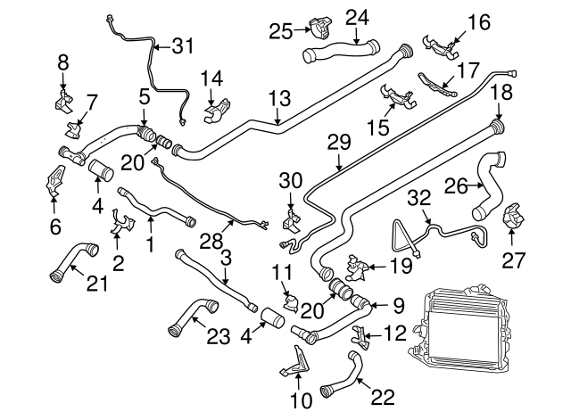 997-106-766-02 - Engine Coolant Overflow Hose 2006-2012 Porsche Cayman ...