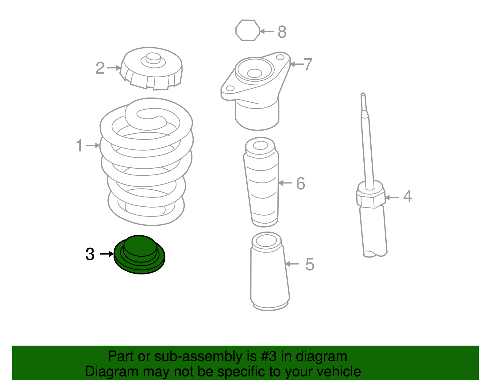 2005-2011 Audi Spring Seat 4F0-512-297-B | Genuine Audi Parts