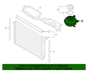 3Q0-121-407-F - Expansion Tank - 2019-2021 Volkswagen Arteon | VW ...