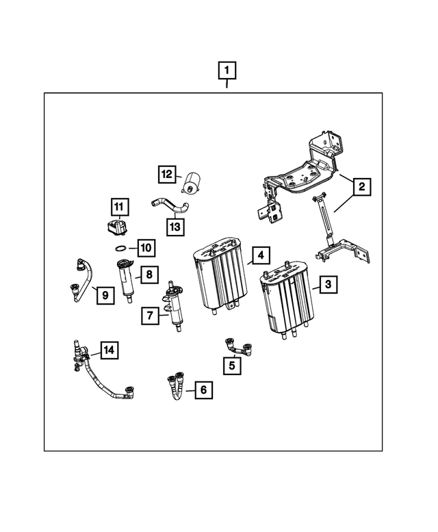 2021-2022 Ram Fuel Vapor Tube 68416820AA | My Mopar Parts