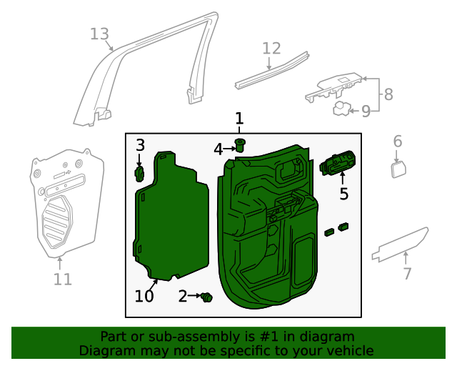 F Trim 84741317 | GMPartsDirect.com