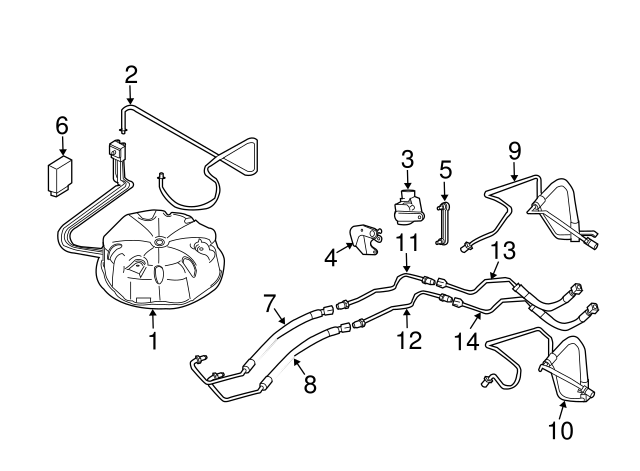 37136753038 - 2002-2008 BMW Pressure Hose (37-13-6-753-038) | BMW of ...