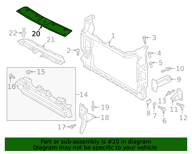 2019-2020 Audi e-tron Quattro Sight Shield 4KE-807-081-9B9 | Audi OEM Parts