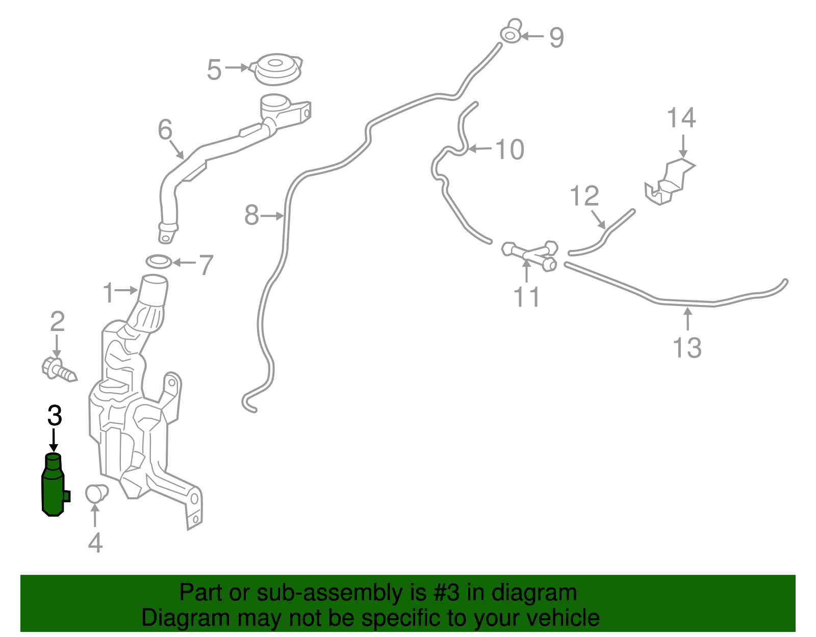 76846-TF0-013 - Pump Set Washer - 2017-2018 Honda | Genuine Honda Parts