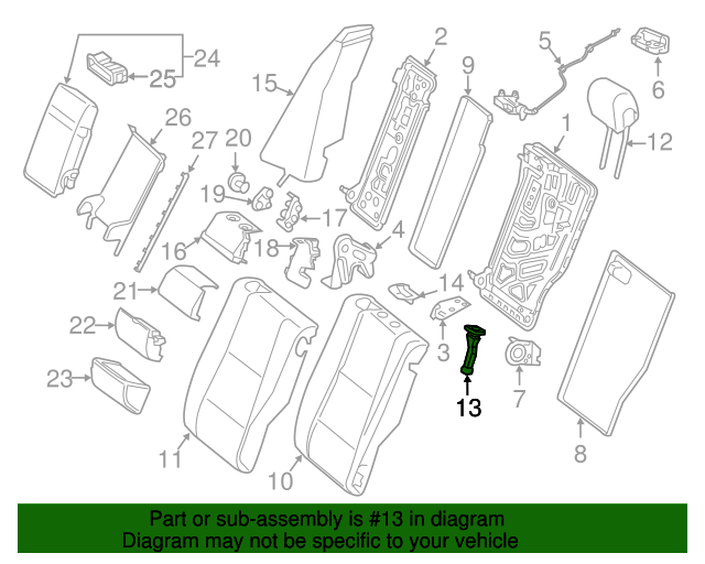Guide For Headrest 000-970-11-41-9051 | Mercedes-Benz Parts