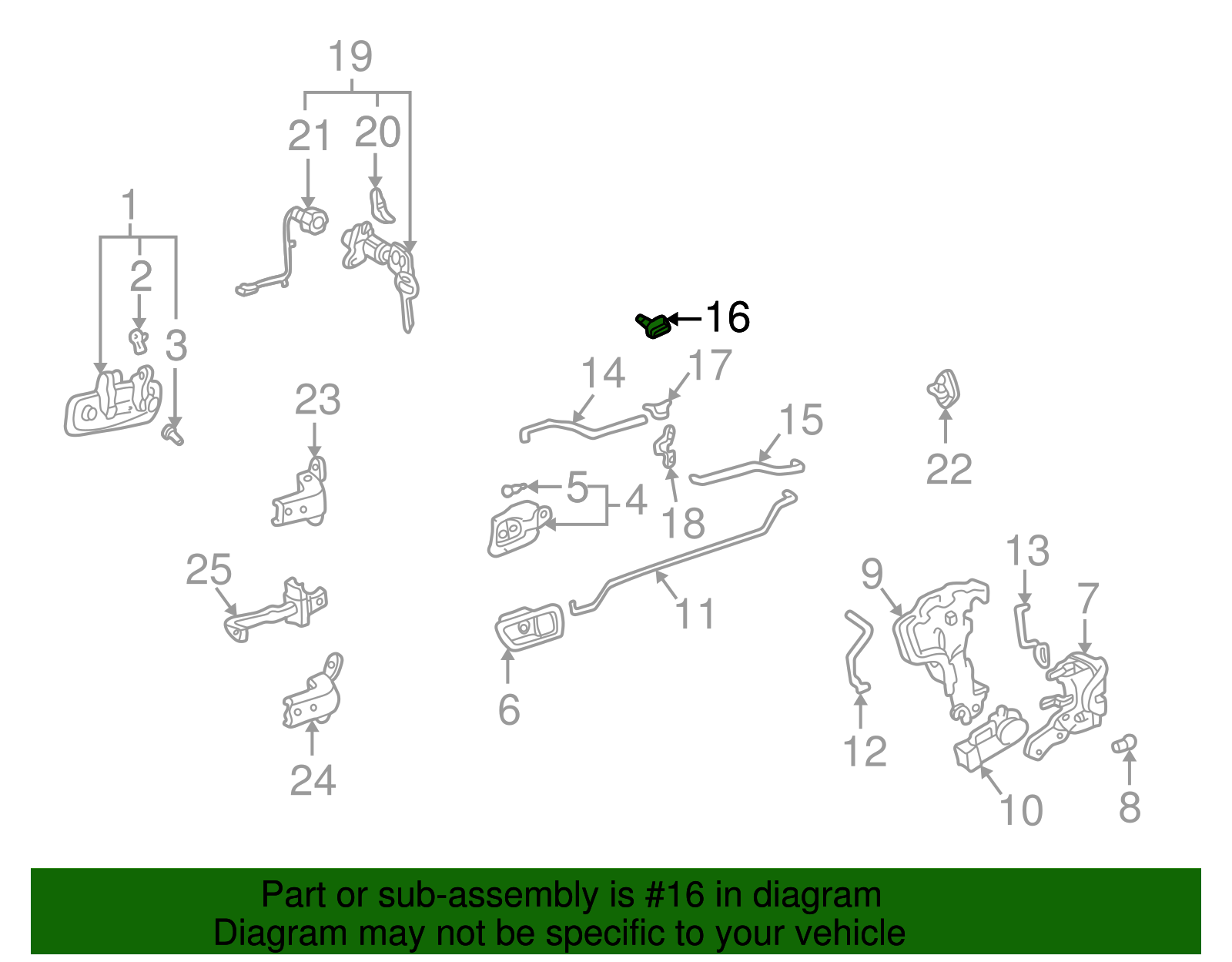 1992-2001 Toyota Camry Control Rod Clamp 69749-32030 | Toyota Parts Center