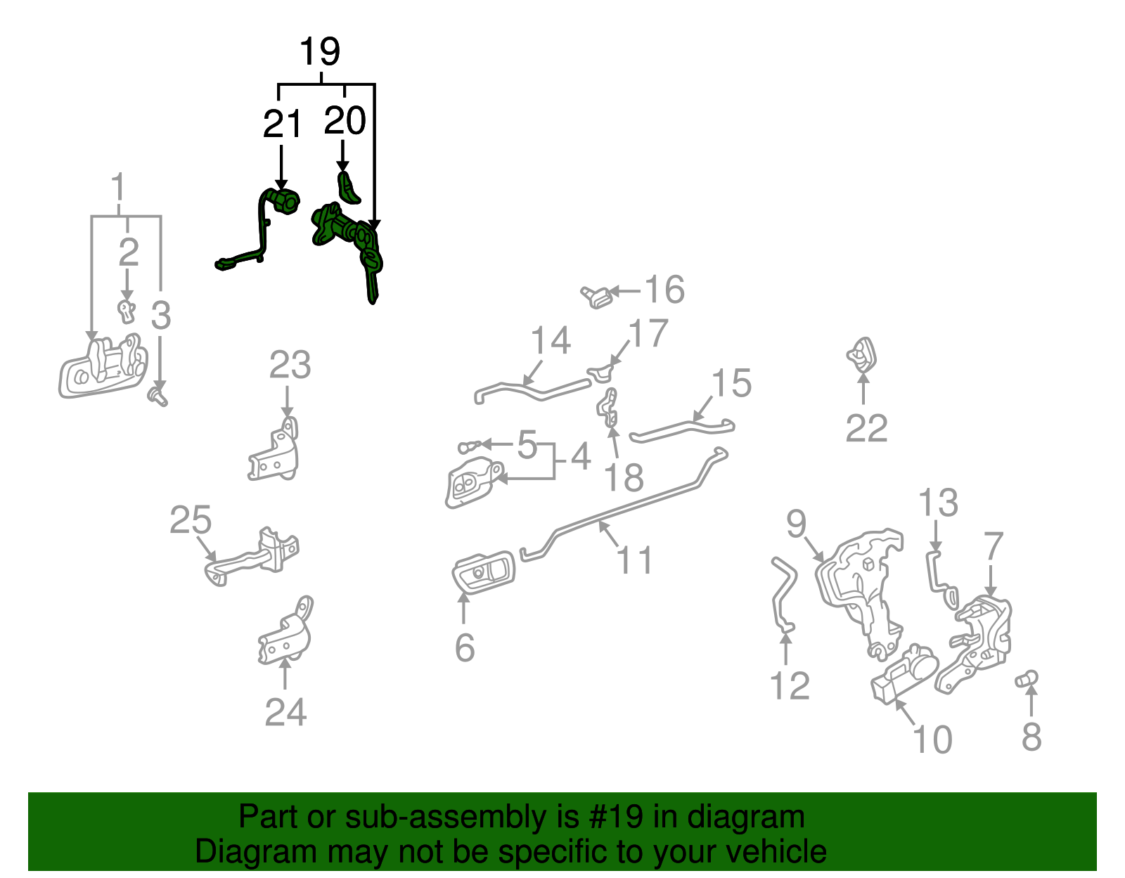 69052-33200 - Lock Cylinder 1997-2001 Toyota Camry | Longo Toyota Parts