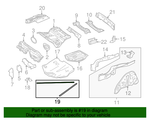 207-524-04-47 - Reinforce Bar 2011-2017 Mercedes-Benz | Mercedes-Benz ...