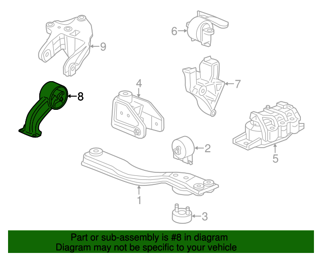 2009-2019 Dodge Journey Rear Mount 4743957AC | TascaParts.com