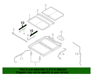 2005-2010 Mopar Sunroof Opening Trim 68192198AA | TascaParts.com