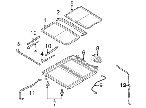 2005-2010 Mopar Sunroof Opening Trim 68192198AA | TascaParts.com