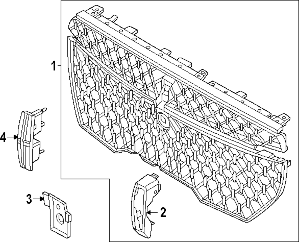 2024-2025 Lincoln Nautilus Grille Assembly R2TZ-8200-VB | OEM Parts Online