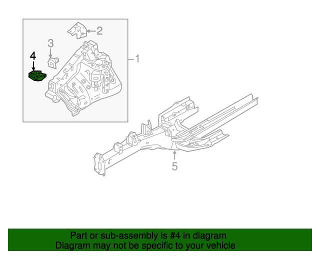 2011-2016 Kia Sportage Apron Panel Stay 64537-3W000 | QuirkParts