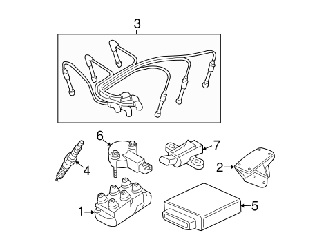 Ignition System for 1999 Ford Ranger | Ford Parts Catalog