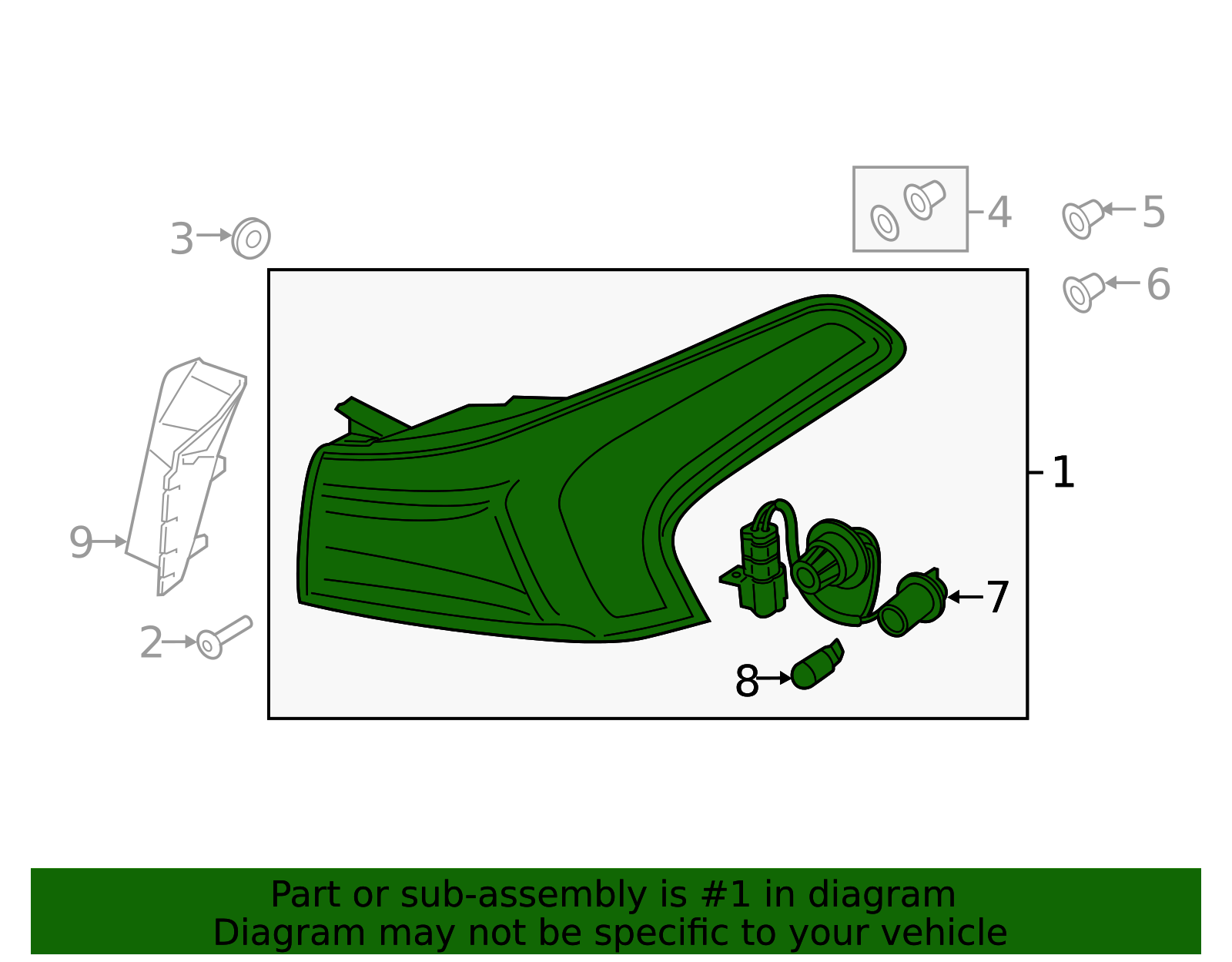 Hyundai - 92402-S2600 - Tail Lamp Assembly - 2021-2023 Hyundai Santa Fe ...
