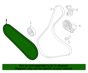 2020-2024 Ford AC Belt l1mz8620b | TascaParts.com