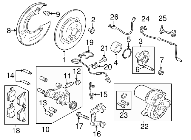 2015-2023 Land Rover Parking Brake Actuator LR061386 | OEM Parts Online