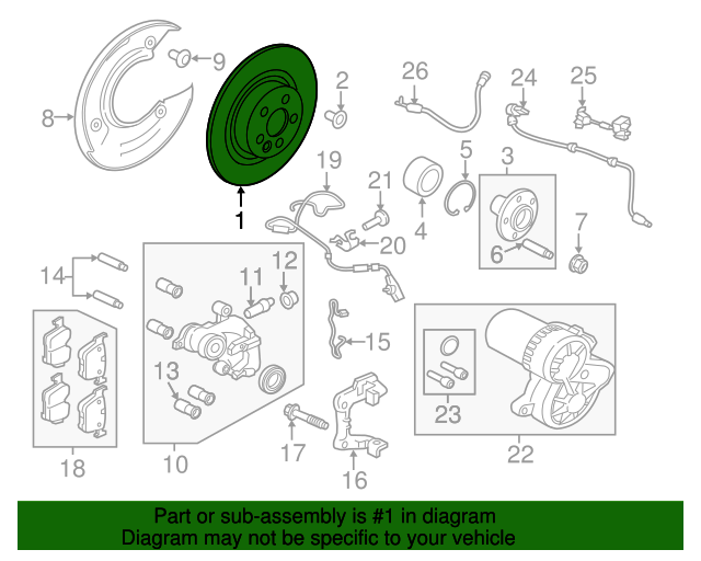 Genuine OEM Rotor Part# LR090699 Fits 2018-2020 Land Rover: Up To 35% ...