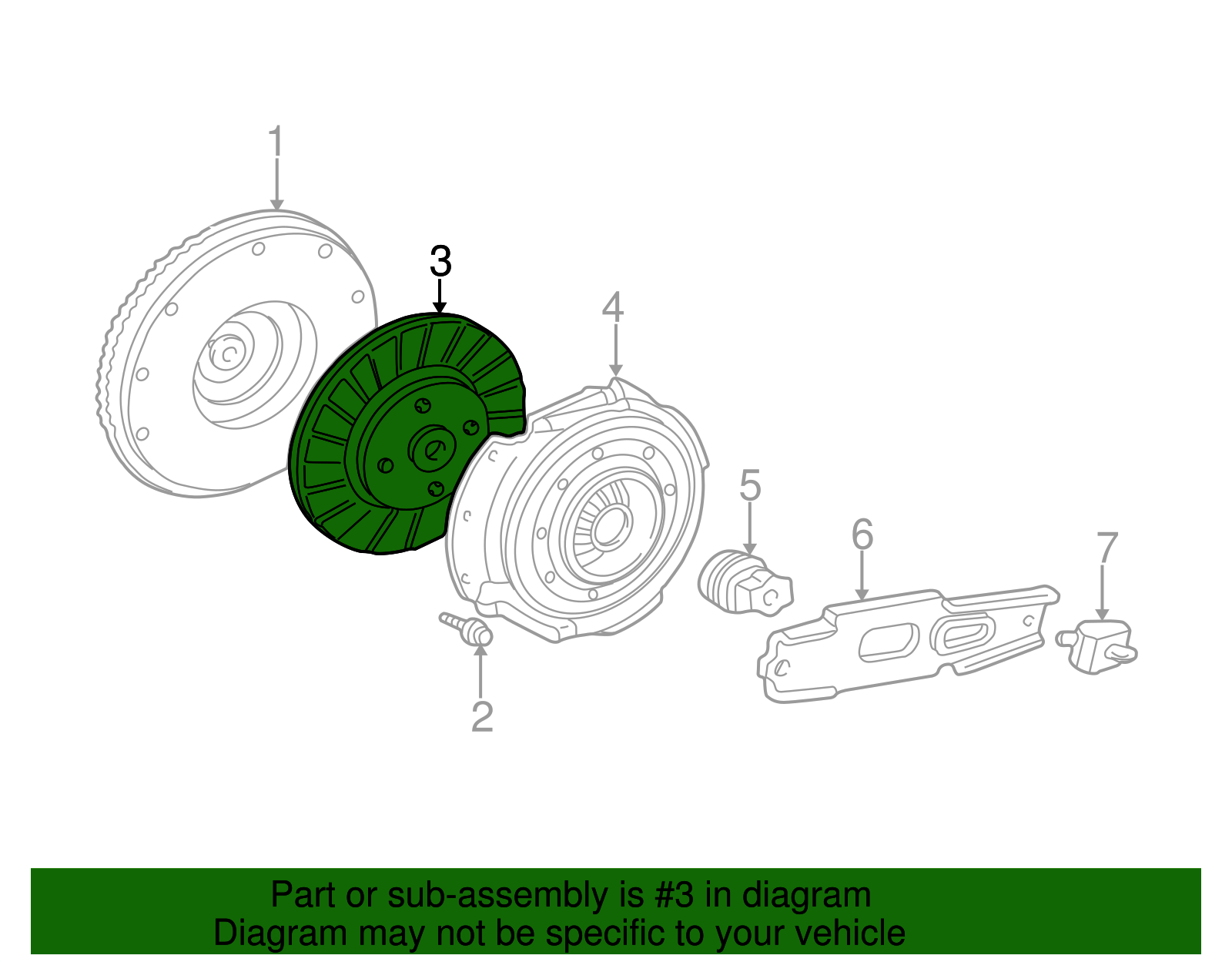 7C3Z-7550-A - High-Quality Clutch for 1999-2010 Ford | AutoNation Parts