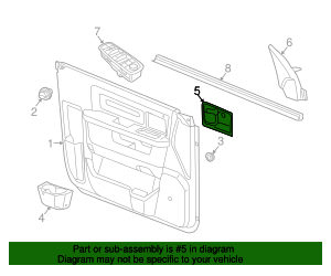 2017-2023 Ram Handle Bezel 1WD59LA8AC | Mopar Parts Canada