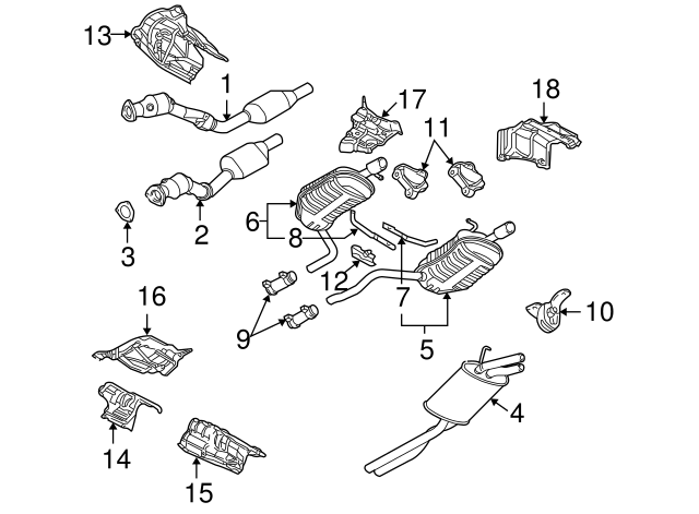 1998-2014 Volkswagen Converter & Pipe Gasket 8D0-253-115-C | QuirkParts