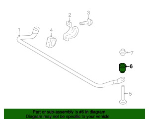 2008-2013 Volvo Stabilizer Link Spacer 31406911 | TascaParts.com