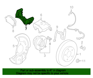 2016-2024 GM Front Disc Brake Caliper Bracket 13588988 GM ...