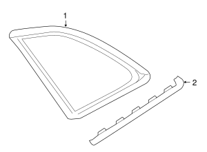 Genuine Audi 8R0-853-345-A-2ZZ | Lower Molding | FREE Shipping on Most ...