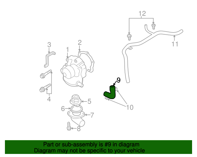1993-2008 Subaru Hose 807615081 | Subaru Parts Shop