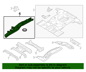 2011-2015 Ford Rear Rail Assembly BT4Z-7810125-A | Varsity Ford
