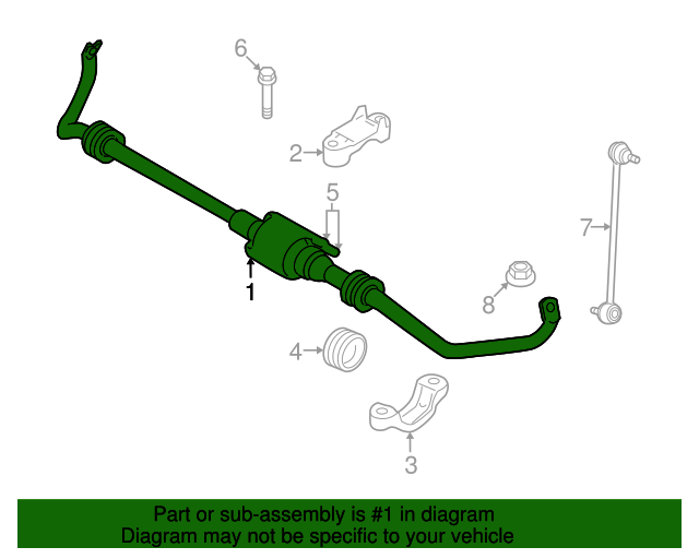 Genuine BMW 31-35-6-781-646 | Stabilizer Bar | FREE Shipping on Most ...