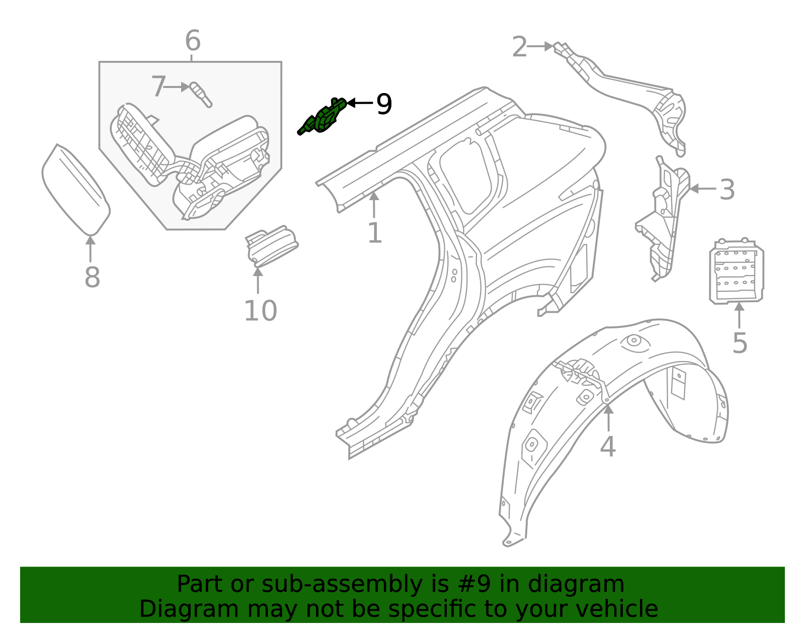 2022-2024 Mitsubishi Outlander Lock Actuator 5943A384 | Mitsubishi ...