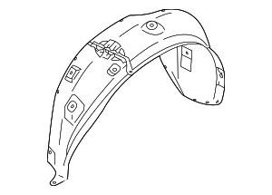 5370C191 - Wheelhouse Liner 2022-2024 Mitsubishi | Mitsubishi Direct Parts