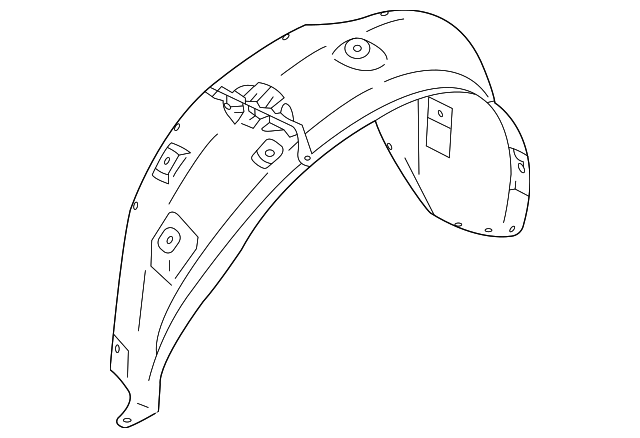 5370C191 - Wheelhouse Liner 2022-2024 Mitsubishi | Mitsubishi Direct Parts