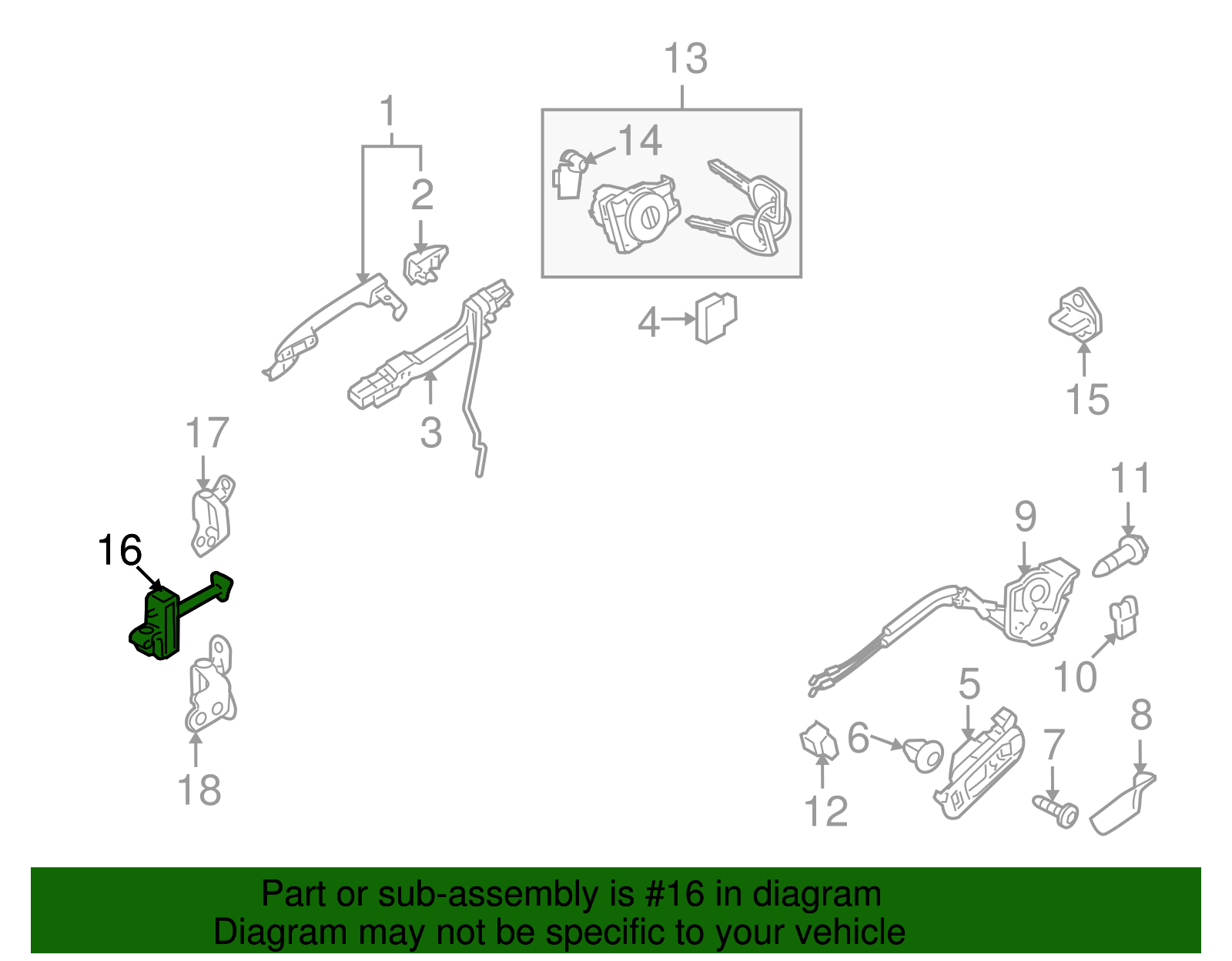 2009-2013 Mazda 6 | Door Check | GS1D-58-270E | Mazda Online Parts