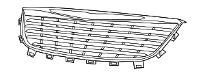 2011-2016 Chrysler Town & Country Upper Grille 68100692AB | TascaParts.com