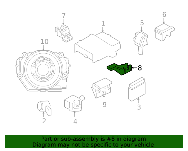 65-77-9-243-135 - Sensor, driver's seat 2012-2021 BMW | AutoNationParts.com