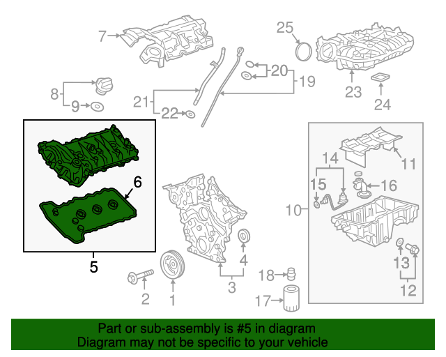 12705522 - Valve Cover 2018-2024 GM | AwesomeParts.com