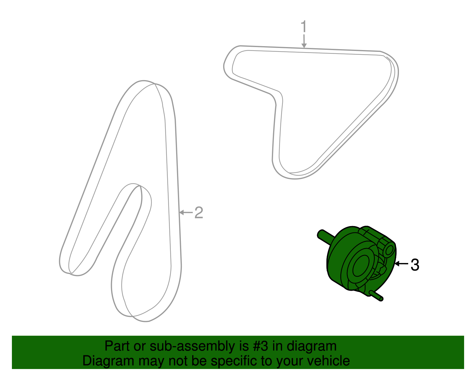 2008-2018 GM Drive Belt Tensioner 25191534 GM | GMPartsDirect.com