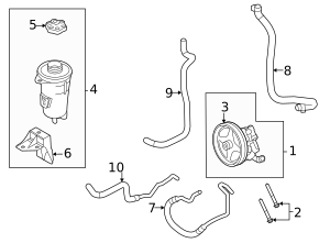 2021-2024 Ford E-350 Super Duty Power Steering Pump LC2Z-3A674-A ...